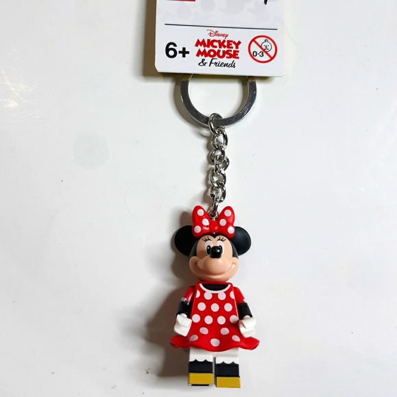 Lego | Toys | Lego Disney Minnie Mouse Red Bow Pvc Keychain | Poshmark